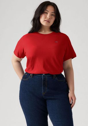 Levi's Plus T-Shirt LEVIS PLUS THE PERFECT TEE, Damen, Gr. XL (46/48), scarlet smile, Jersey, Obermaterial: 100% Baumwolle, figurumspielend normal, Rundhals, Shir