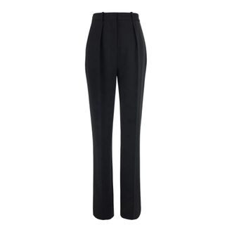 Elisabetta Franchi Leichte Cr&ecirc;pe-Stoffhose - - Trousers - Damen - Schwarzk - L