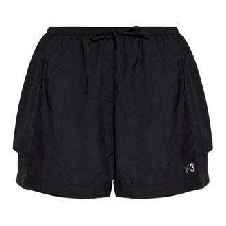 Yohji Yamamoto W Mesh Shorts - - Shorts - Damen - Schwarzk - L