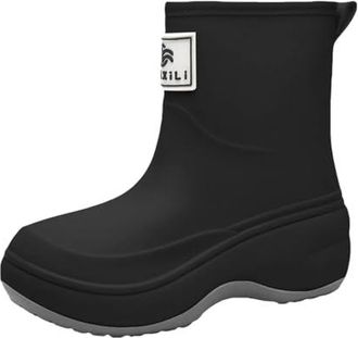 Generic Bottes de pluie en caoutchouc pour femme - Bottes de pluie imperm&eacute;ables - Bottes de pluie pour le jardin, le travail en plein air, la p&ecirc;che, le lavage