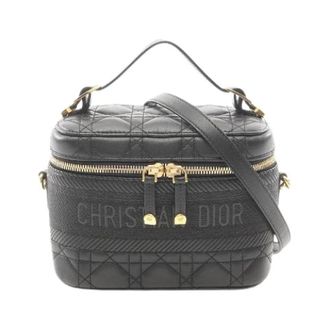 Dior Pre-owned Diortravel Small Vanity Cannage 2Way Handbag - - Pre-owned - Damen - Schwarzk - ONE SIZE