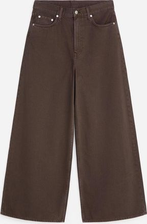 Arket CEDAR Oversized Wide Jeans -Braun