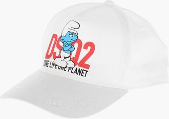Dsquared2 SMURFS Organic Cotton Baseball Cap GROUCHY SMURF size One Size