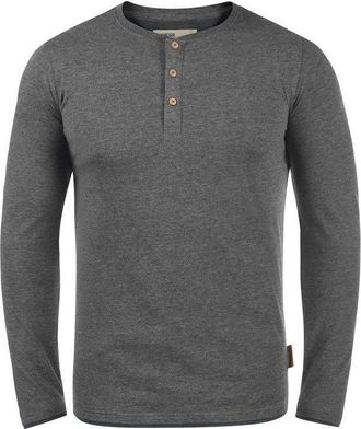 Indicode Rundhalsshirt IDGifford Longsleeve mit Knopfleiste