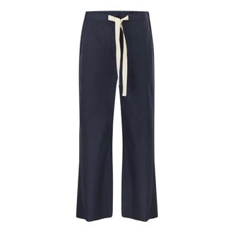 Max Mara Femme, Pantalons, Bleu, Taille: 40 FR Wide Pantalons
