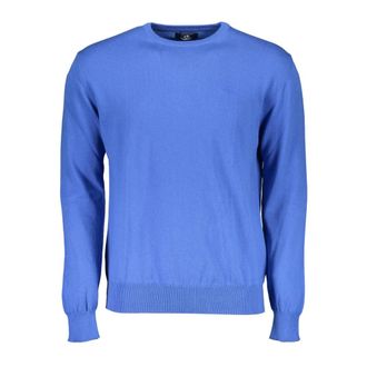 La Martina Homme, Pulls, Bleu, Taille: XL T-shirt &agrave; Manches Longues et Col Rond Brod&eacute;