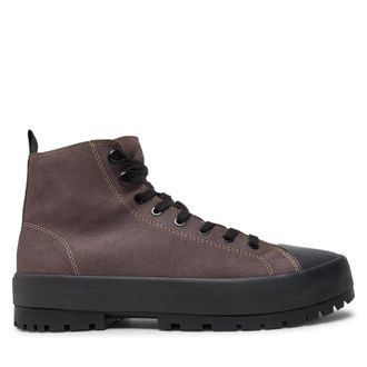 Calvin Klein Jeans Schn&uuml;rstiefeletten Calvin Klein Jeans Lugged Hybrid High Laceup Auth YM0YM01092 Braun
