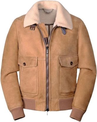 Moorer Homme, Vestes, Brun, Taille: 3XL Fiano Bomber