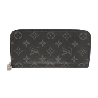 Louis Vuitton Portefeuille long Pre-owned Zippy Wallet Vertical Monogram Eclipse - unisex - Pre-owned - Noir - Taille: ONE Size