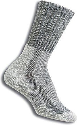 Thorlos Thick Padded Hiking Crew Socks Chaussette, Cloudburst Grey, Large Weit Femme