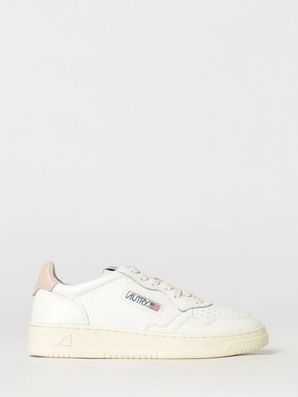 Autry Medalist Low Bicolor-Ledersneaker mit perforierter Spitze