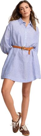 Kocca Femme, Robes, Bleu, Taille: 44 FR Abito a righe modello chemisier