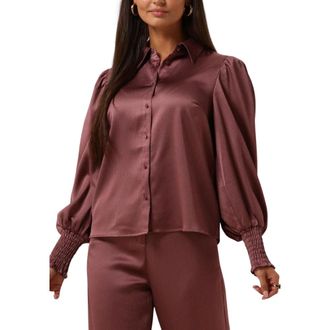 Amaya Amsterdam Damen, Blusen & Hemden, Lila, LGr&ouml;&szlig;e