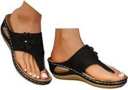 Generic Sandales orthop&eacute;diques pour femme - Tongs confortables avec soutien de la vo&ucirc;te plantaire - Sandales d&eacute;t&eacute; d&eacute;contract&eacute;es - Sandales compens&eacute;es habill&eacute;e