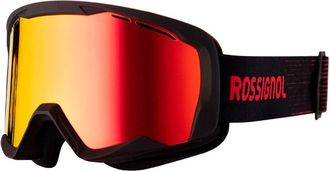Rossignol Ski-/Schnee-Maske, Spiral, Schwarz, Rot, OTG Cat S2, f&uuml;r Erwachsene - Herren - Gr&ouml;&szlig;e U - Rot