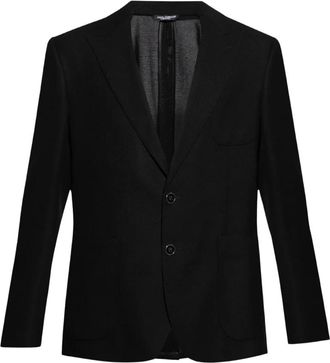 Dolce & Gabbana Homme, Vestes, Noir, Taille: L Veste en laine crois&eacute;e