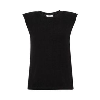 Alpha Studio &Auml;rmelloses Damen Rundhals-Top - - Tops - Damen - Schwarzk - L