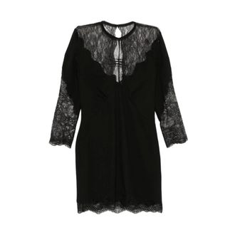 The Attico Femme, Robes, Noir, Taille: 38 FR Robe Courte