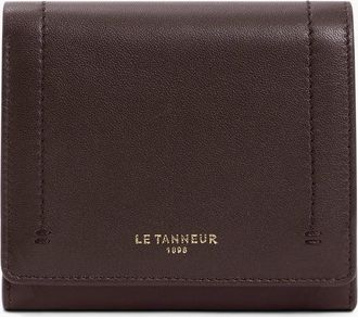 Le Tanneur Petit portefeuille &agrave; rabat Louison en cuir lisse