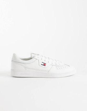 Tommy Jeans Greenwich - Sneaker aus echtem Premium-Leder in Wei&szlig;