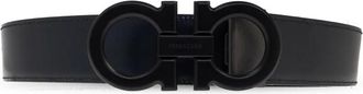 Ferragamo Homme, Accessoires, Noir, Taille: 100 CM Double Adjus Belt