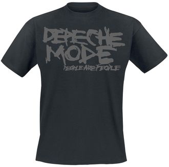 Depeche Mode T-Shirt, Unisex, mit People Are People Band, Schwarz, Schwarz, M