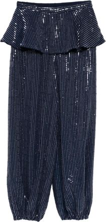Adriana Degreas Hose mit Pailletten - Blau
