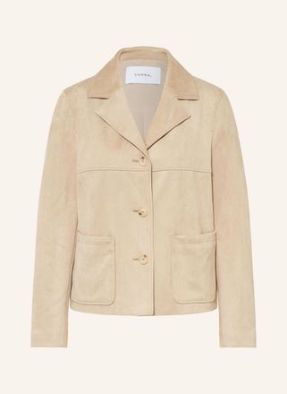Comma Comma Jacke In Lederoptik beige