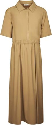 Herno Femme, Robes, Brun, Taille: 36 FR Robe &agrave; cordon de serrage