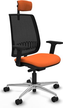 Piqueras y Crespo Alares Anatomischer Stuhl mit 2D-Armlehnen, h&ouml;henverstellbarer Lendenwirbelst&uuml;tze und h&ouml;henverstellbarem Kopfteil und Neigungsverstellung, ausgestatte