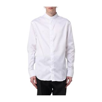 Emporio Armani Homme, Chemises, Blanc, Taille: L 100 Camicia