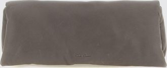 Rick Owens Pochette rectangulaire &agrave; rabat en cuir de veau lisse