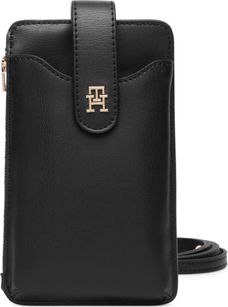 Tommy Hilfiger Handy-Etui Tommy Hilfiger Th Icon Phone Wallet AW0AW18137 Schwarz