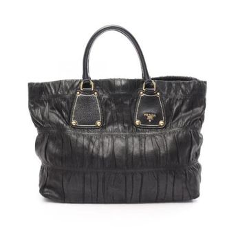 Prada Pre-owned Gaufre Ledertasche - - Pre-owned - Damen - Schwarzk - ONE SIZE