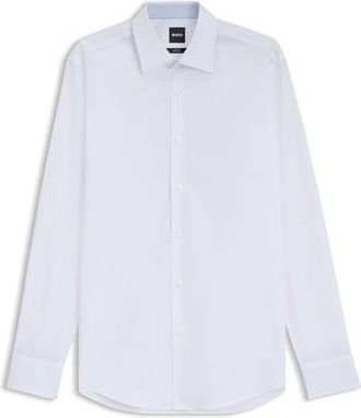 HUGO BOSS Chemise slim en coton m&eacute;lang&eacute;