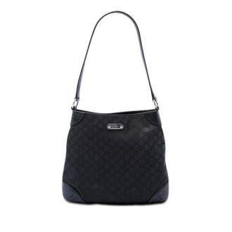Gucci Sac bandouli&egrave;re en toile Pre-owned - Femme - Pre-owned - Noir - Taille: ONE Size