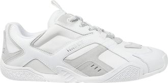 Versace Homme, Chaussures, Blanc, Taille: 43 EU Baskets en cuir