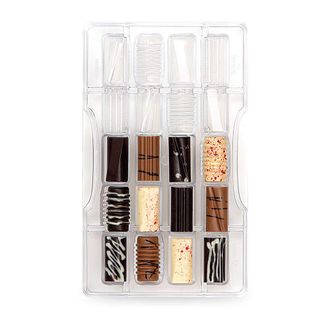 Decora 0050141 SCHOKOLADENFORM FANTASY-ZYLINDER 33X16X8HMM 200X120X22MM, Klar, Hell