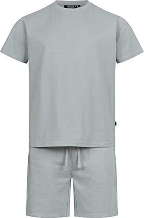 Indicode Hommes Comfy SET Shorts & Shirt | Ensemble pantalon court et chemise Abyss XL