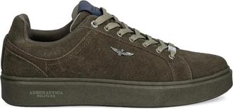 Aeronautica appliqu&eacute; lace-up sneakers - Gr&uuml;n