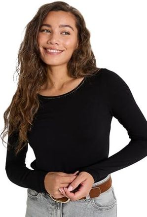 Grain de Malice T-Shirt uni à col Rond Femme