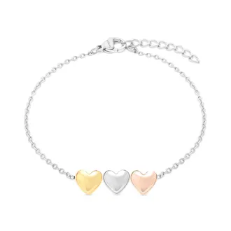 s.Oliver Bracelet - Elegantes Armband aus poliertem Edelstahl - silber - Ankerkette verstellbar bis 18 cm - wasserfest & hautfreundlich