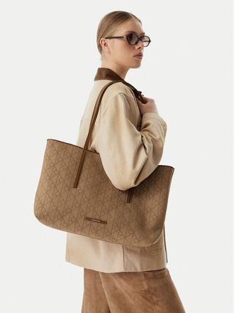 Calvin Klein Handtasche Emblem Aop Jacquard LV04F3750G Khakifarben