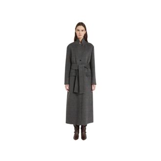 Marella Femme, Manteaux, Gris, Taille: 38 FR Giostro Belted Coat