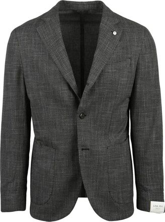 L.B.M. 1911 L.b.m. 1911, Homme, Vestes, Gris, Taille: S Giacca Stondata