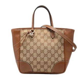 Gucci Sac &agrave; main en toile Pre-owned - Femme - Pre-owned - Beige - Taille: ONE Size