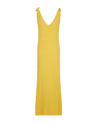 8 by YOOX HONEYCOMB KNITTED LONG DRESS