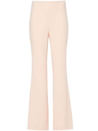 Twin-Set Ausgestellte Cady-Hose mit Logo-Schild - Rosa