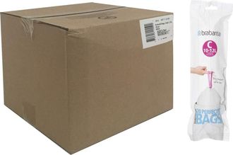 Brabantia Smartfix Abfallbeutel 10-12 Liter Dispenserpack 12x (Type C, 480 St&uuml;ck)