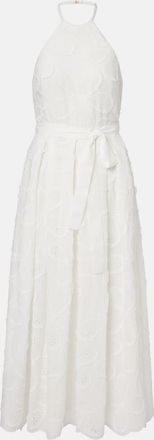 Elie Saab Besticktes Midikleid aus einem Baumwollgemisch